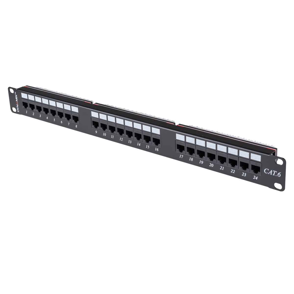 DYNAMIX 24 Port 19'' Cat6 UTP Patch Panel, T568A & T568B Wiring. 1RU ...