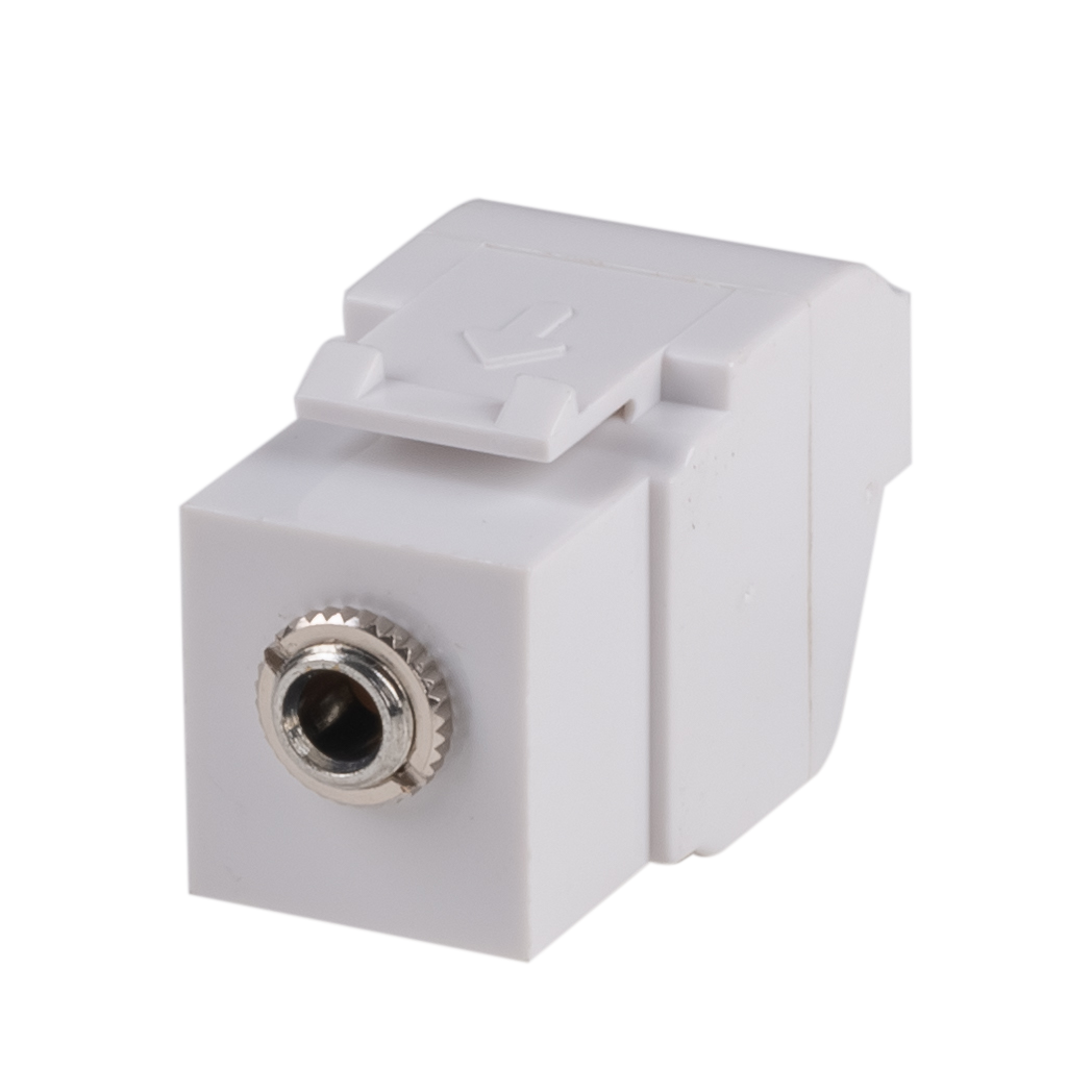 DYNAMIX Keystone Stereo Socket for HWS range. White Colour. — IT·hub