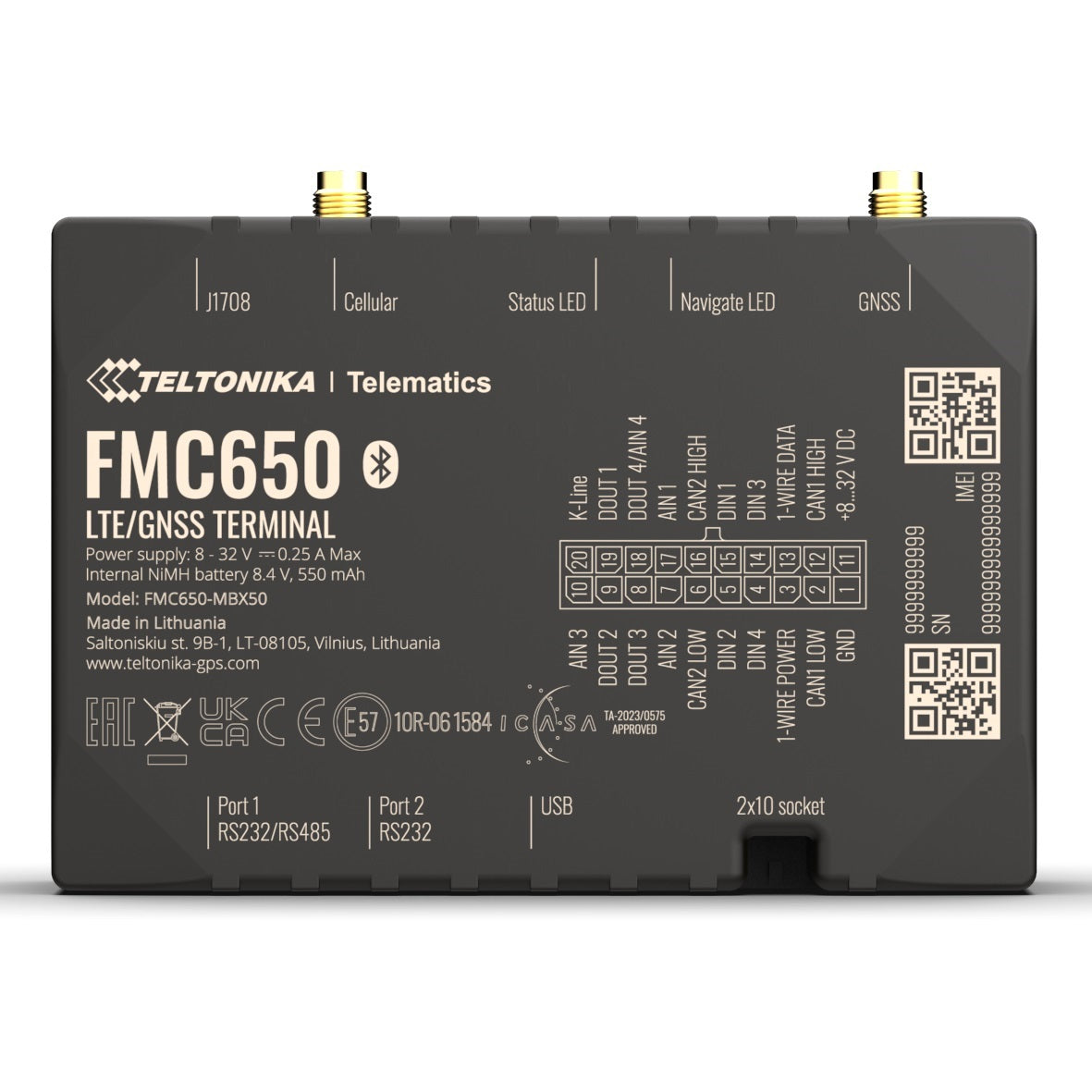 Teltonika FMC650 Leading GNSS/LTE/3G/GSM Terminal designed for advance ...