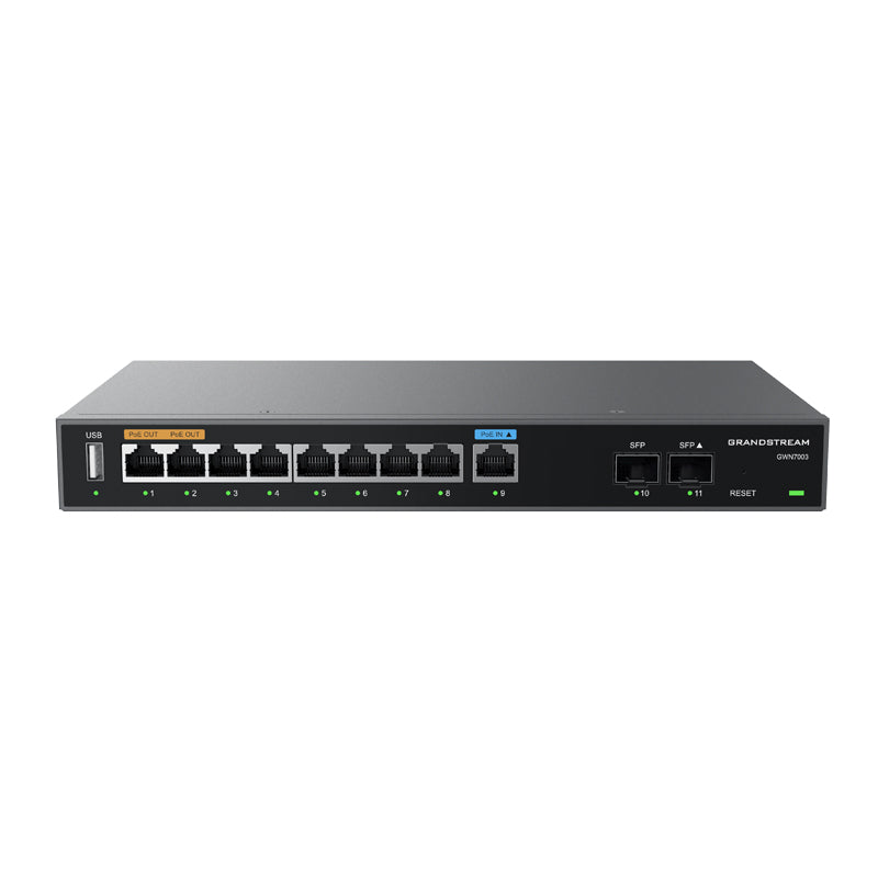 Grandstream GWN7003 Multi-WAN Gigabit VPN Router, 9 x GigE, 2 x SFP ...