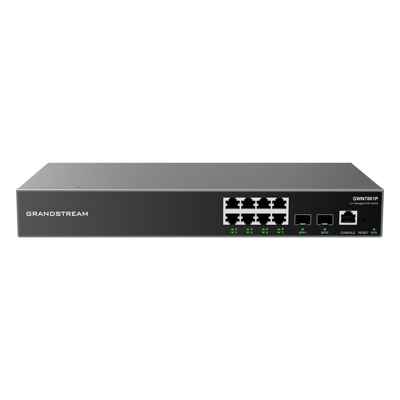 Grandstream GWN7801P 8 Port Gigabit PoE Managed Ethernet Switch — IT·hub