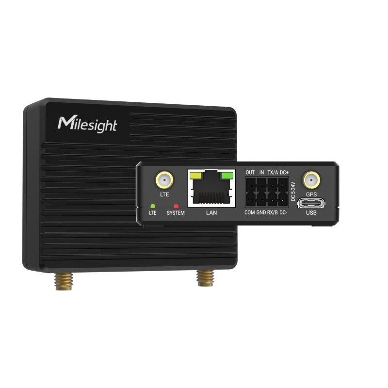 MIlesight UR41 low power Mini Industrial 4G/LTE IoT Router with I/O, R ...